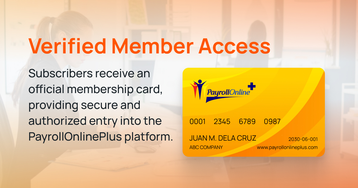 Membership Card | PayrollOnline+